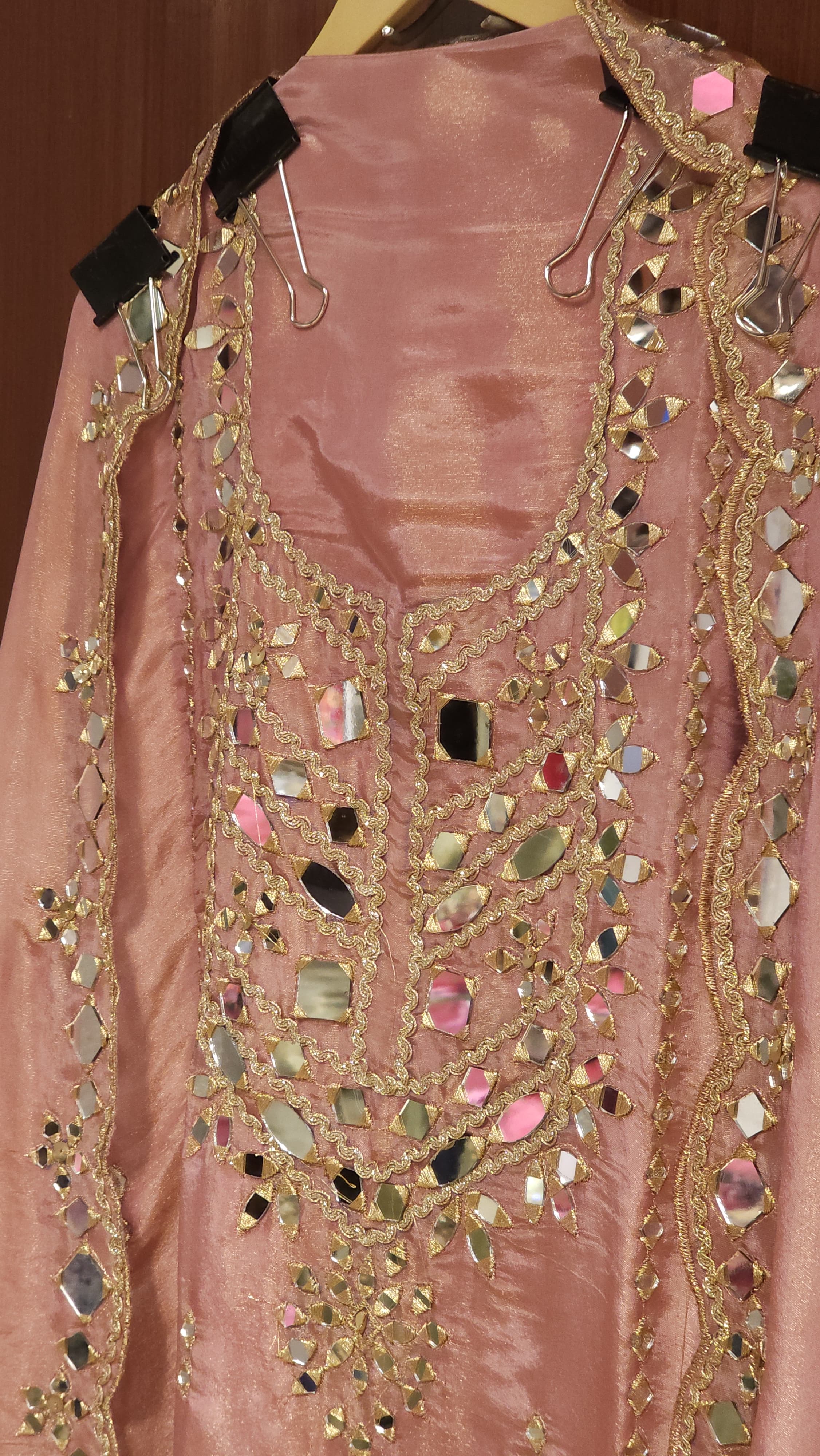 Luxury Mirror Work Ensemble - New Sage Green – Parkash Shoppe